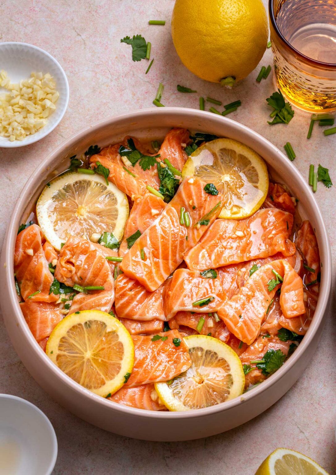 Salmon Crudo - Asian Dressing - Cooking With Lei