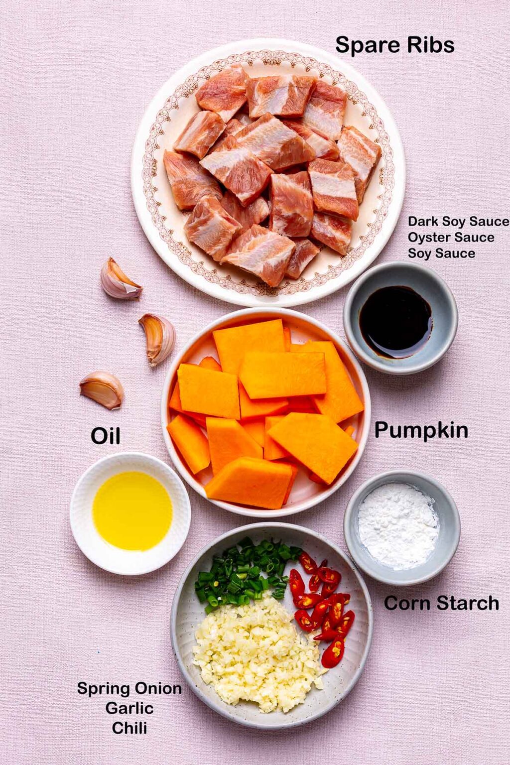 Steamed Ribs With Garlic Sauce - Cooking With Lei