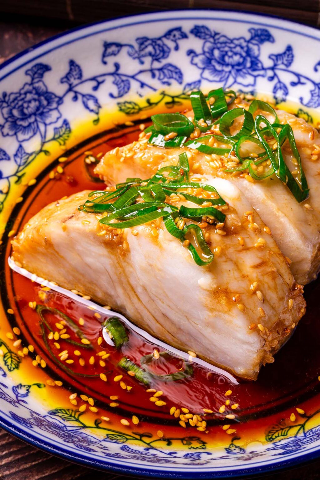Poached Fish with Soy Glaze - Cooking With Lei