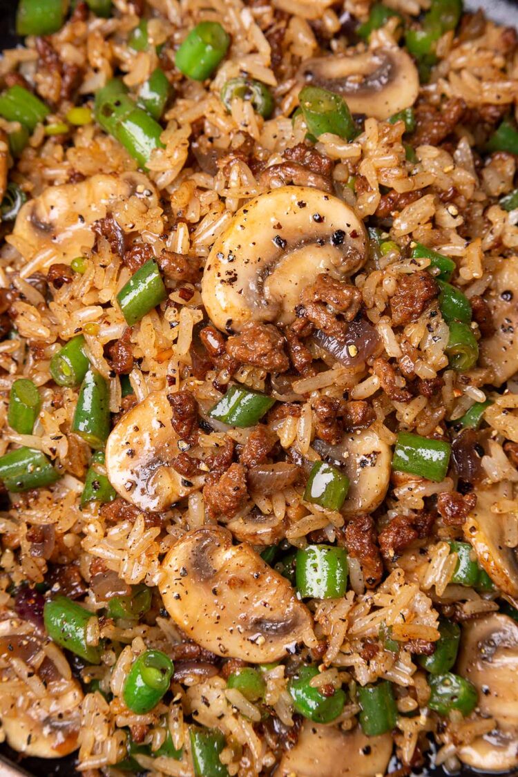 Easy Ground Beef Fried Rice - Cooking With Lei